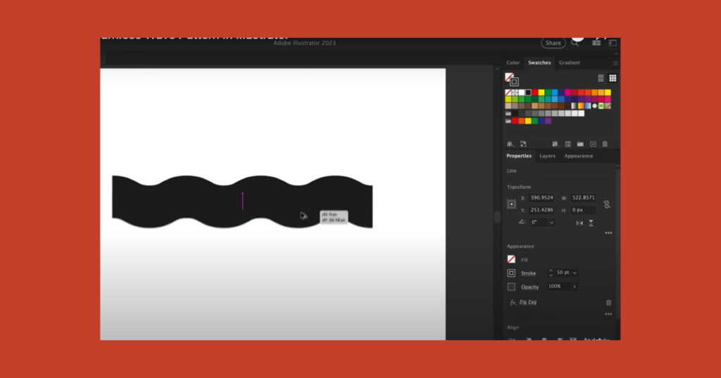 How to Create Wave Pattern in Adobe Illustrator?